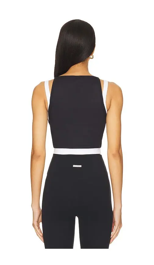 Nylora Aubrey Top In Black In Black & White Combo - 19% Off